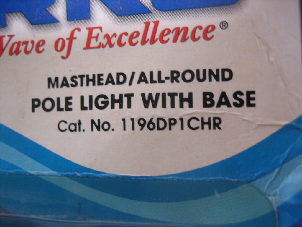 Perko Masthead All Around Pole Light with Base - 1196DP1CHR - NEW - Max ...