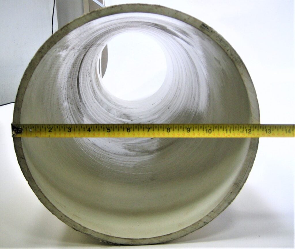 Fiberglass Tunnel Tube for Marine Bow Thrusters 11.75" I.D. x 46.25" L ...