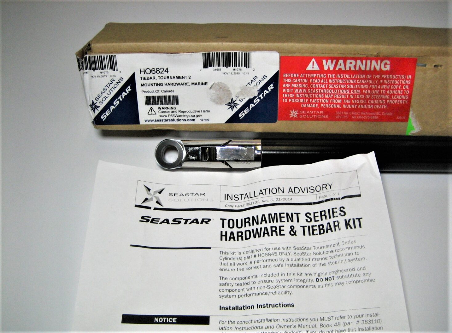 SeaStar Solutions HO6824 ~NEW~ Tournament Series XXL Tie Bar for ...