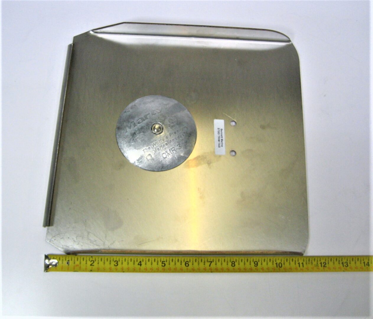Bennett STBD 11" x 11-3/4" Trim Tab Plate / Plane Assembly w/ Martyr ...