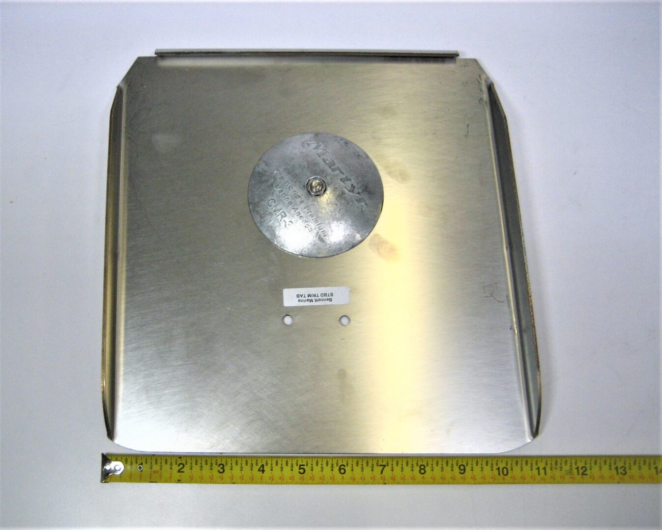Bennett STBD 11" x 11-3/4" Trim Tab Plate / Plane Assembly w/ Martyr ...