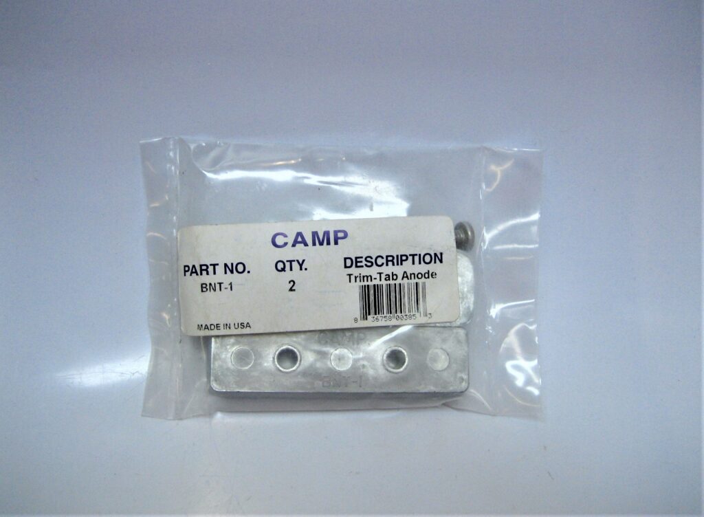 Camp BNT-1 ~NEW~ Bennett Zinc Anode Trim Tab Kit (2 PER PACK) - FREE ...