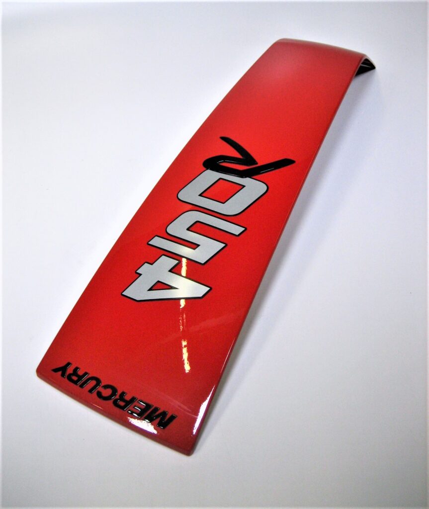 Mercury 8M0159859 Red 4-Piece 450R Racing Outboard Cowling Accent Panel ...