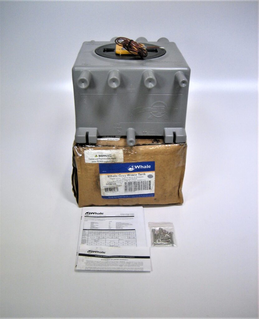 Whale GT0810B ~ Marine 8-Liters 12V / 24V Grey Waste Water Sump Tank ...
