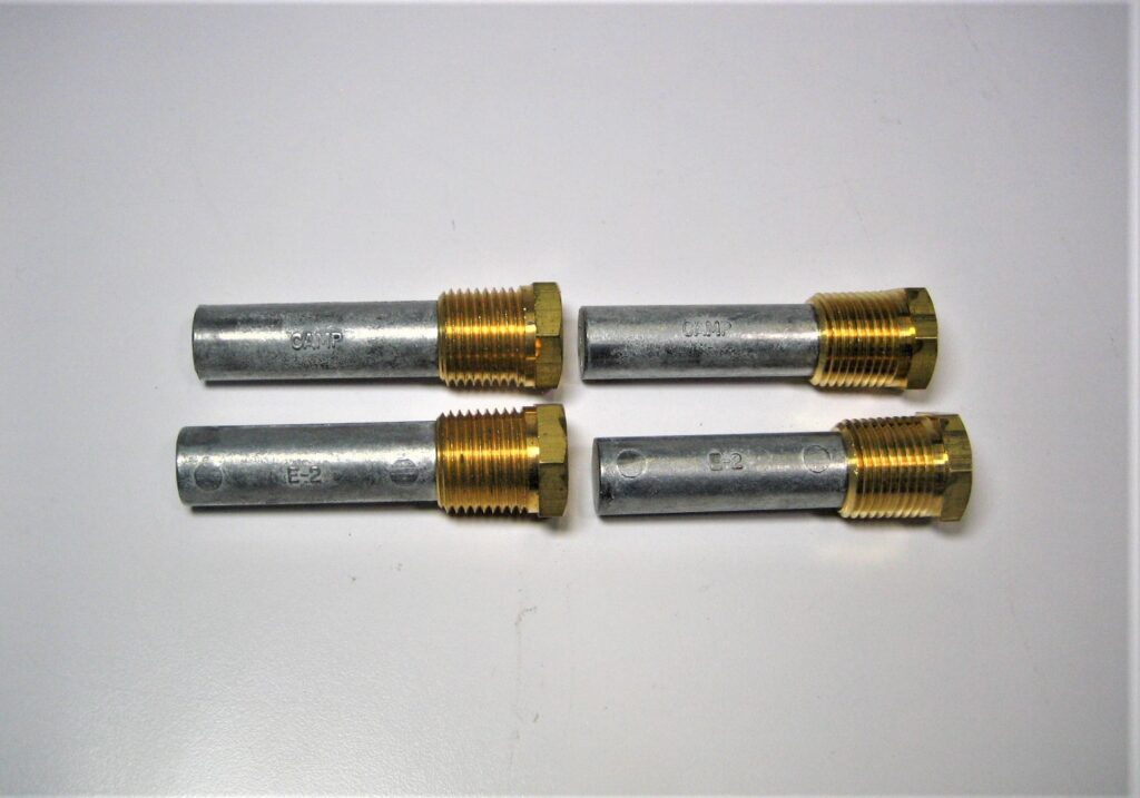 Camp E-2 *QTY 4* ~NEW~ Marine Outboard Engine 3" Pencil Zinc Anodes ...