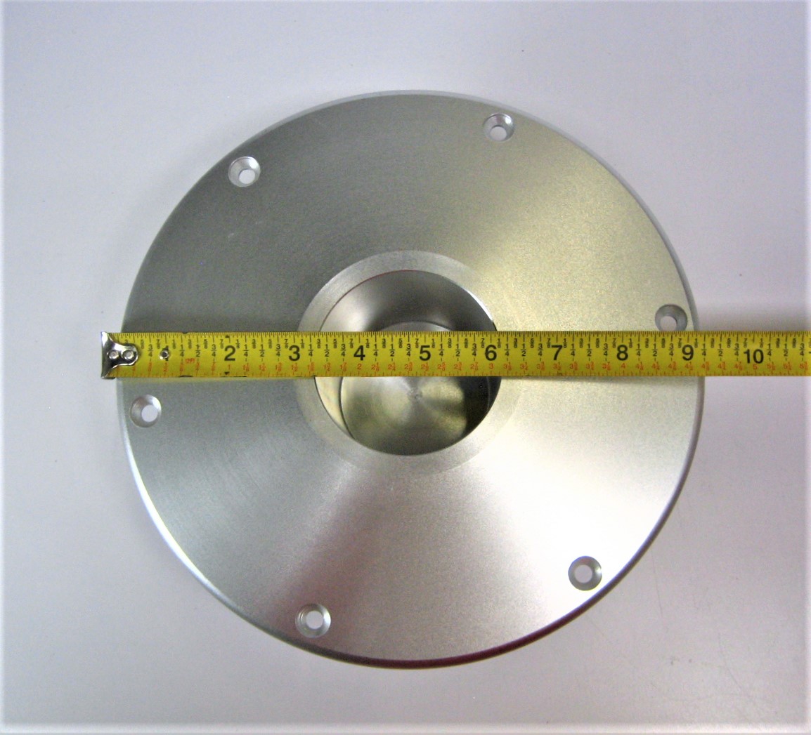 Garelick 75355 ~NEW~ 9.25" Aluminum Flush Mount Table Base + 2.72" O.D ...