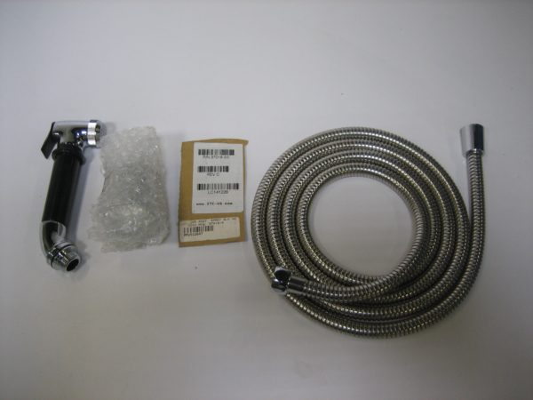 ITC Black Thru-Hull Elbow Shower Sprayer w/ 8' Foot Stainless Hose ...