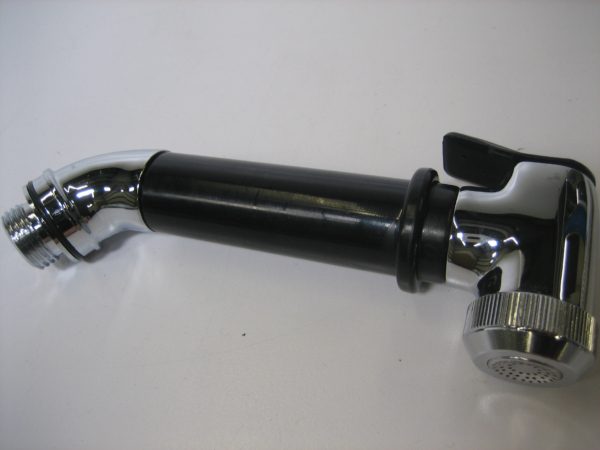 ITC Black Thru-Hull Elbow Shower Sprayer w/ 8' Foot Stainless Hose ...