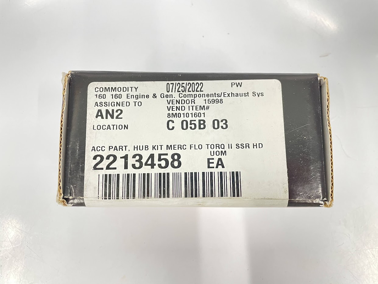 Mercury Marine/Mercruiser New OEM Flo-Torq SSR HD Hub Kit, 8M0101601 ...
