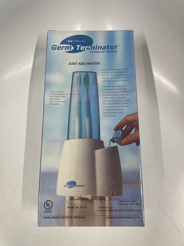 Germ Terminator Toothbrush Sanitize Steam Sterilization GT100 Factory ...