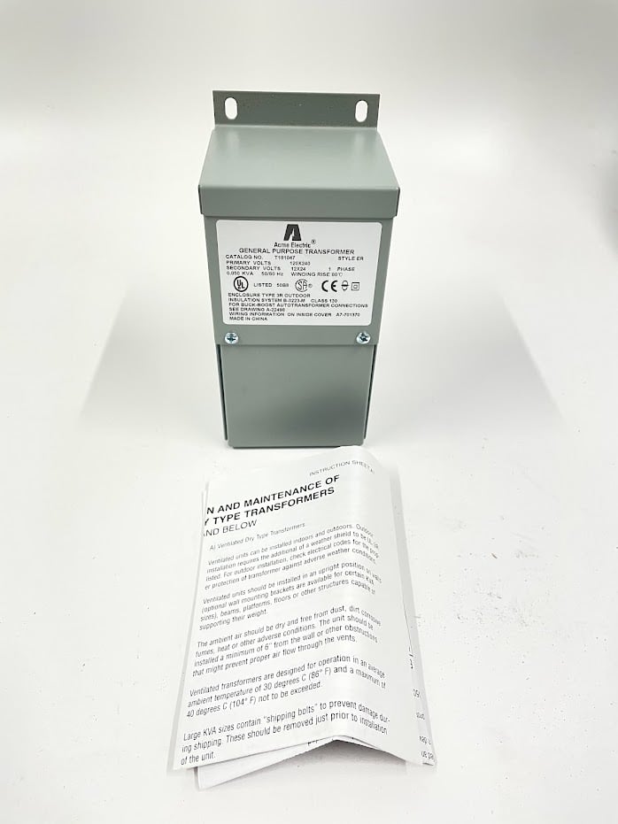 Acme T181047 Transformer 50VA 1-Phase, 60 Hz 120 X 240 V - Max Marine ...