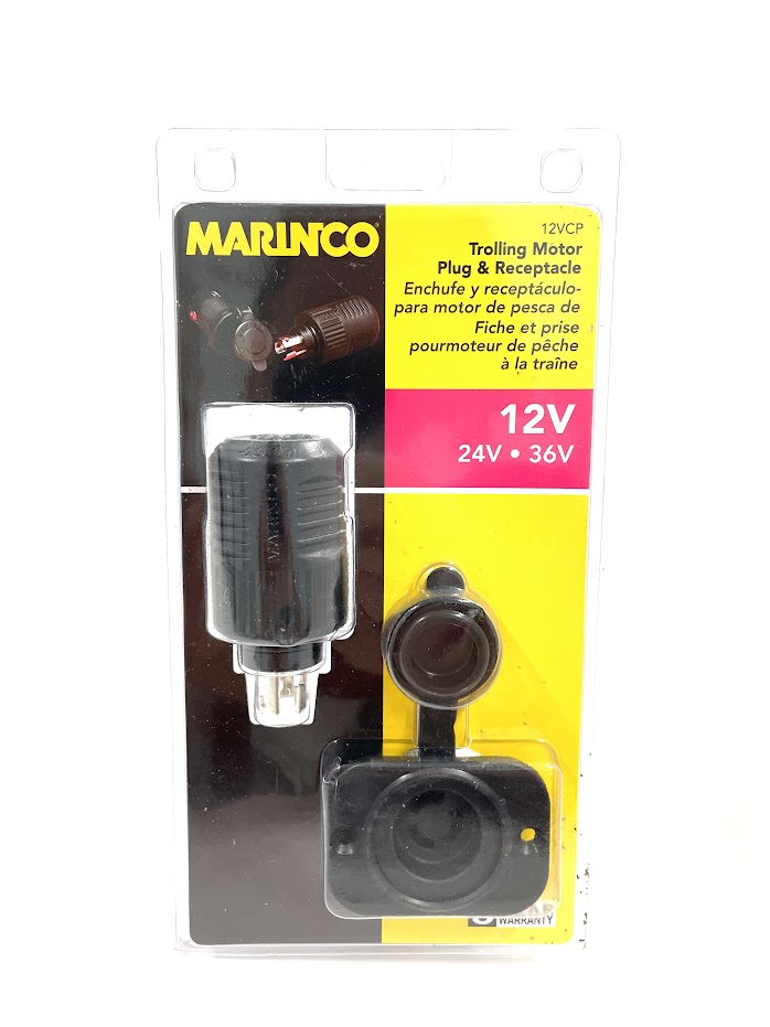 Marinco Trolling Motor Plug & Receptacle Set MKR-18 12/24/36V 12VCP ...