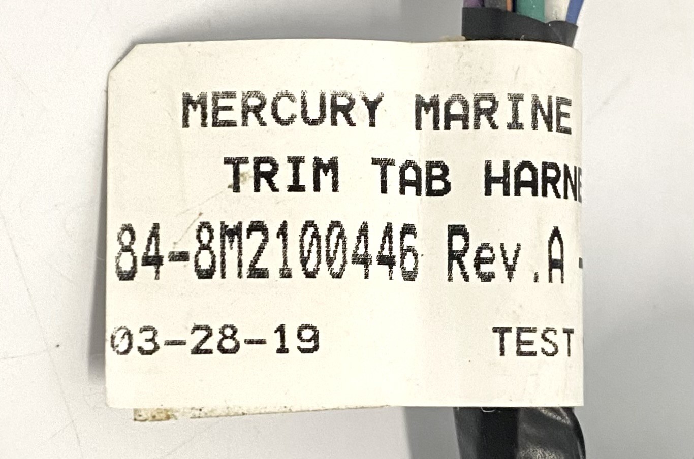 ~NEW~ Mercury 84-8M100446 , Trim Tab Harness Assembly *OEM* $FREE ...