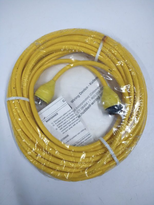 -NEW- Hubbell Marine Telephone Cable Set , Yellow , 50' , PH6599 - Max ...