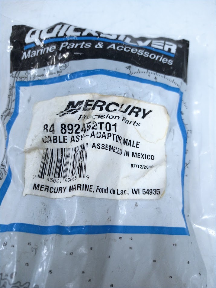 -NEW- Mercury 84-892452T01 / 84-892452A01 Cable Adapter OEM - Max ...