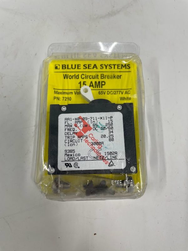Blue Sea 7210 Single Pole Circuit Breaker 15 Amps Black - Max Marine Outlet