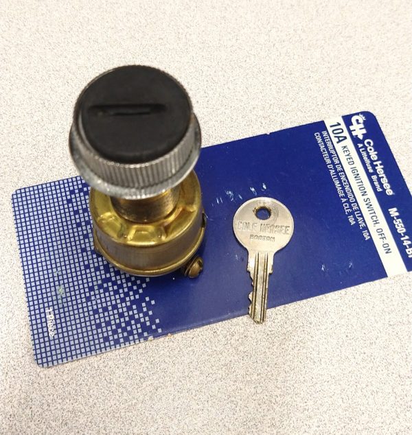 Cole Hersee - M-550-14-BP - Keyed Brass Ignition Switch With Rubber ...