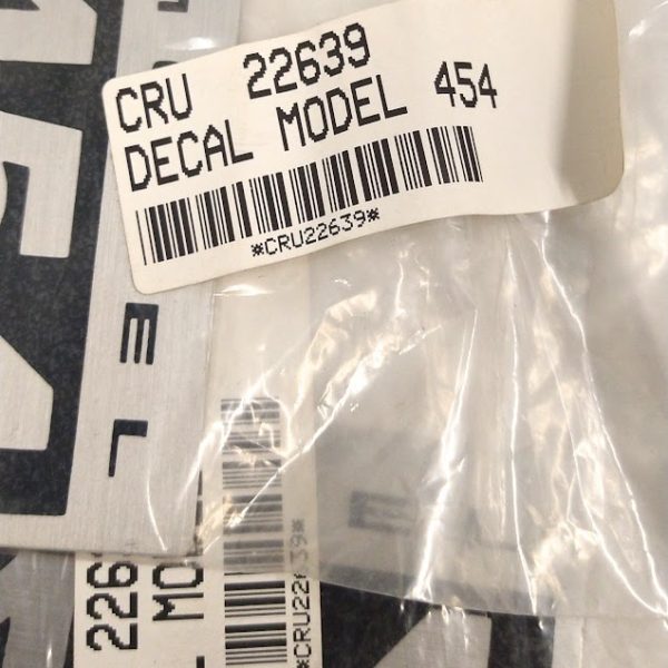 Crusader – 22639 – Aluminum 454 Decal ( 2 Pack ) - Max Marine Outlet