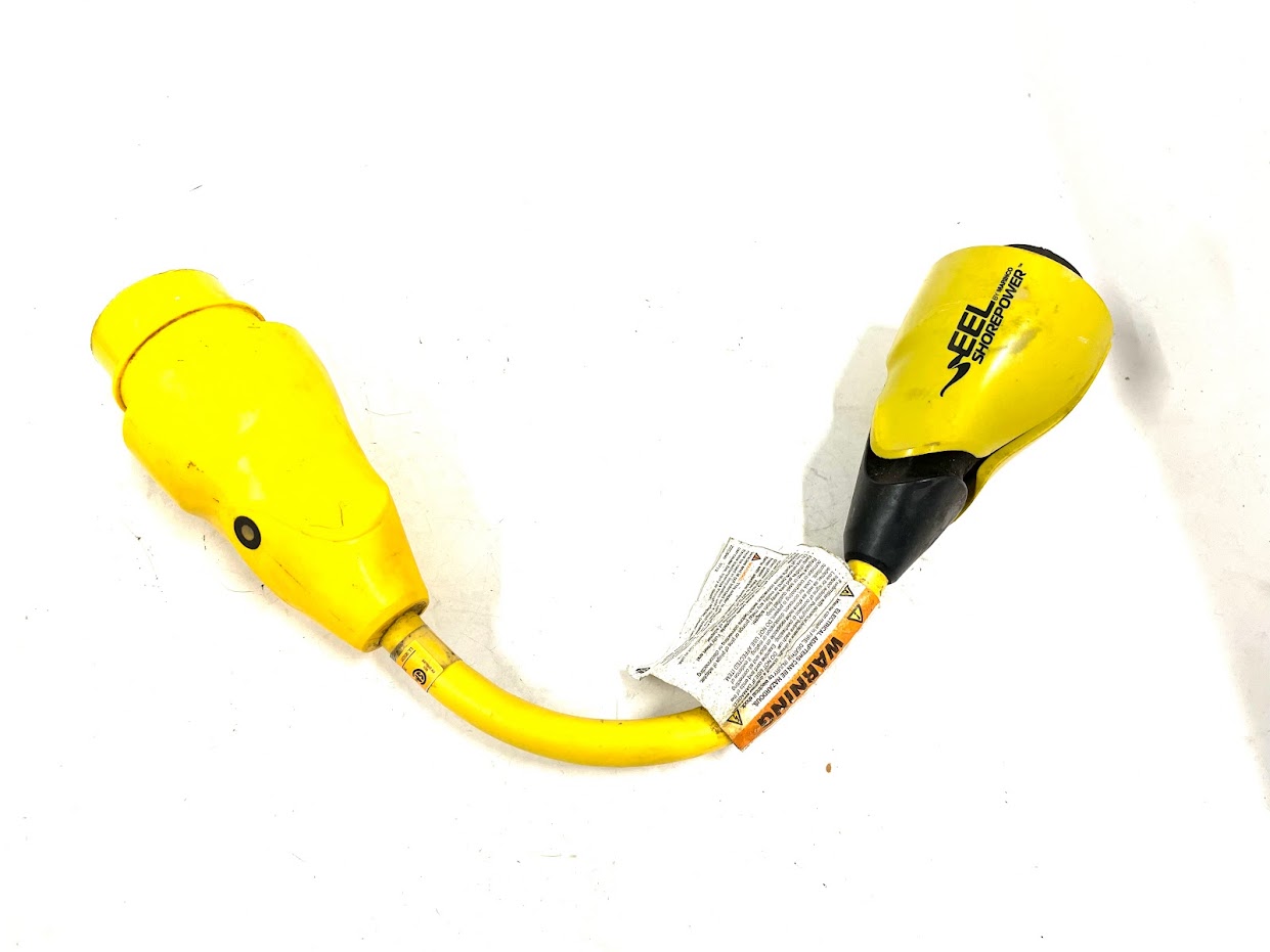 MARINCO EEL Pigtail Adapter, 50A 125/250V Male to 30A 125V Female - Max ...
