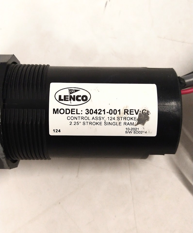 Lenco - 30421-001 Rev C - Control Assy 124 Stroke - Max Marine Outlet