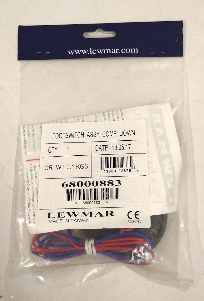 Lewmar 68000883, Foot Switch Assy ( Sealed ) - Max Marine Outlet