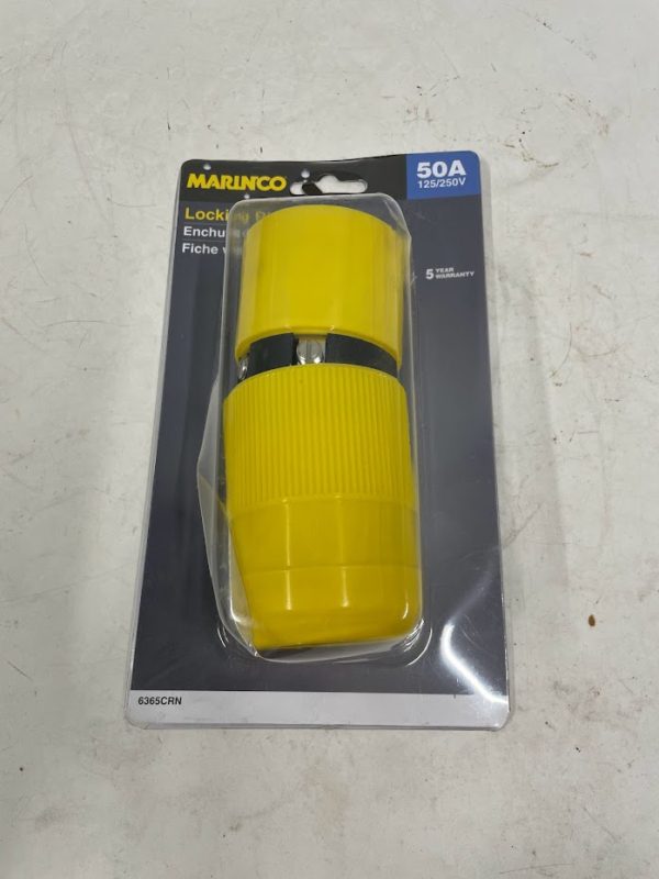 Marinco 6365CRN 50A 125/250V Locking Plug - Max Marine Outlet