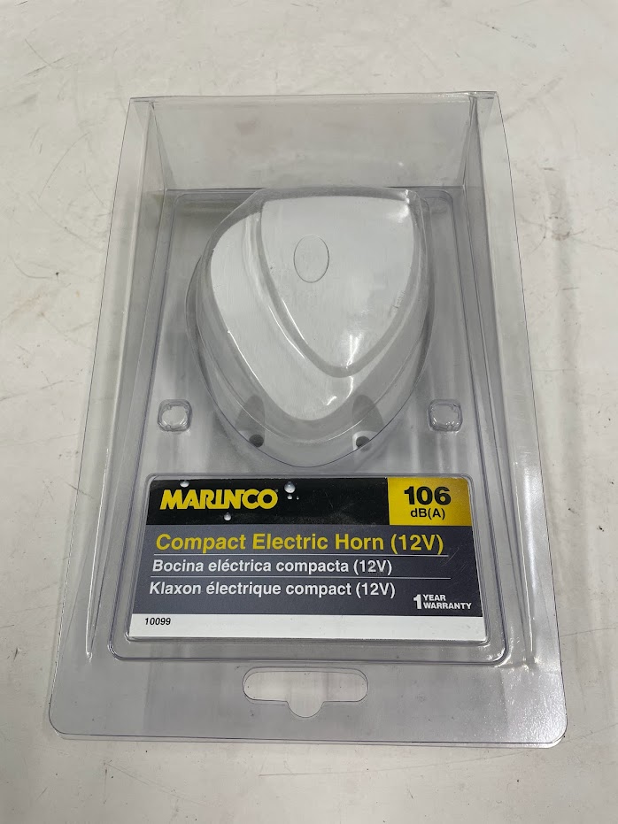 Marinco 12V MiniBlast Compact Single Horn with White Cover 10099 - Max ...