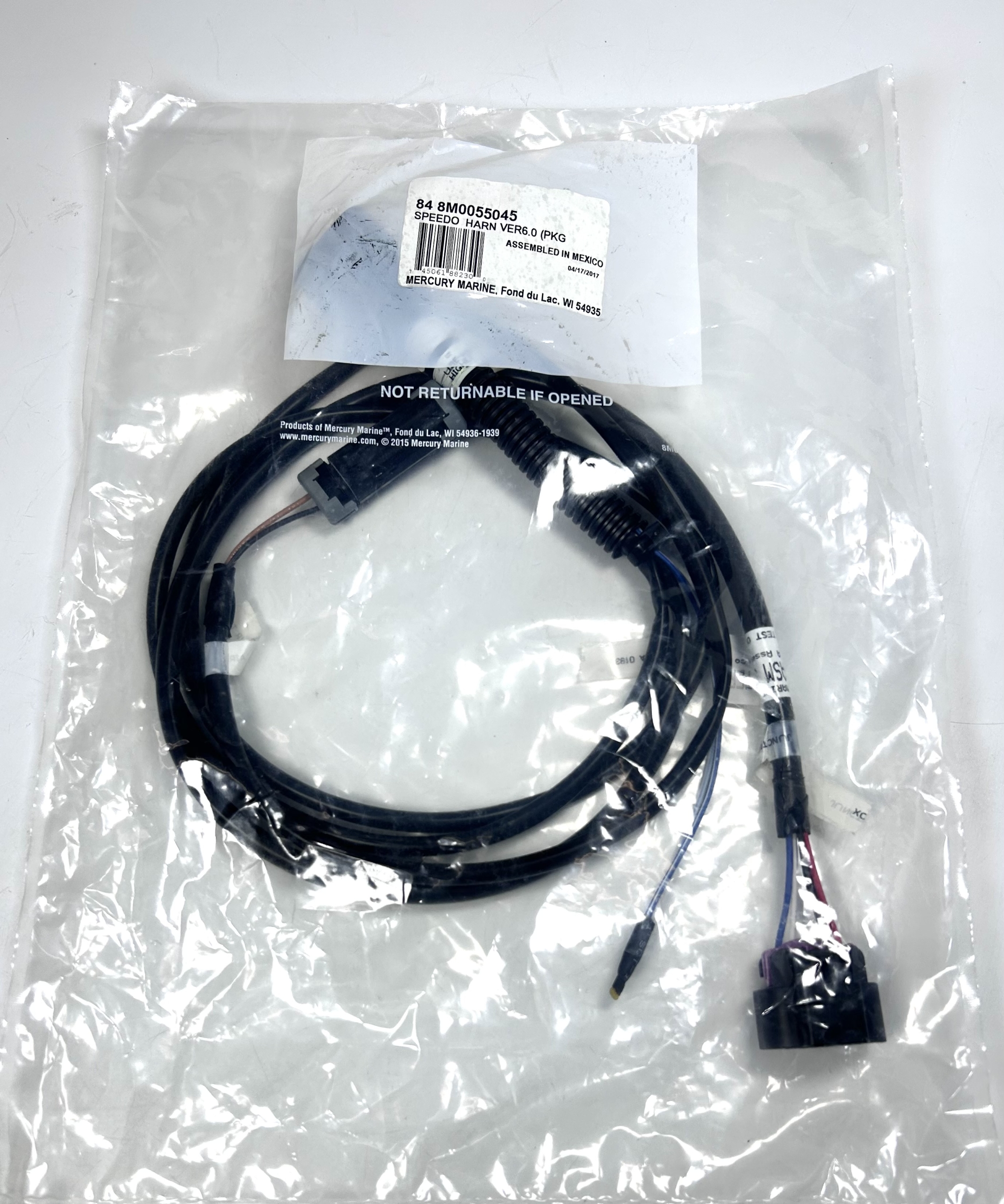 -NEW- Mercury 8M0055045, Speedometer Cable Harness V6.0 - Max Marine Outlet
