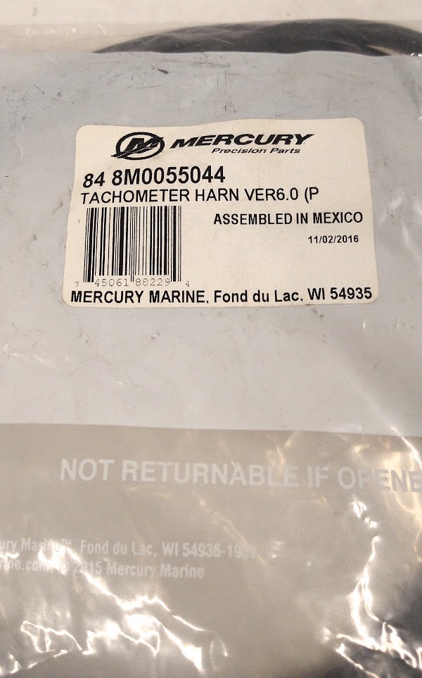 Mercury-Mercruiser 84-8M0055044, Tachometer Cable Harness V 6.0 - Max ...