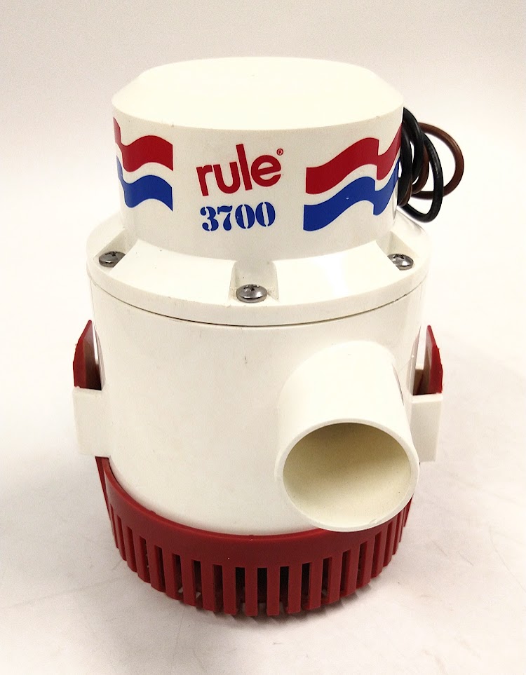 Rule 3700, 16A Non Automatic Bilge Pump 3700 GPH - Max Marine Outlet
