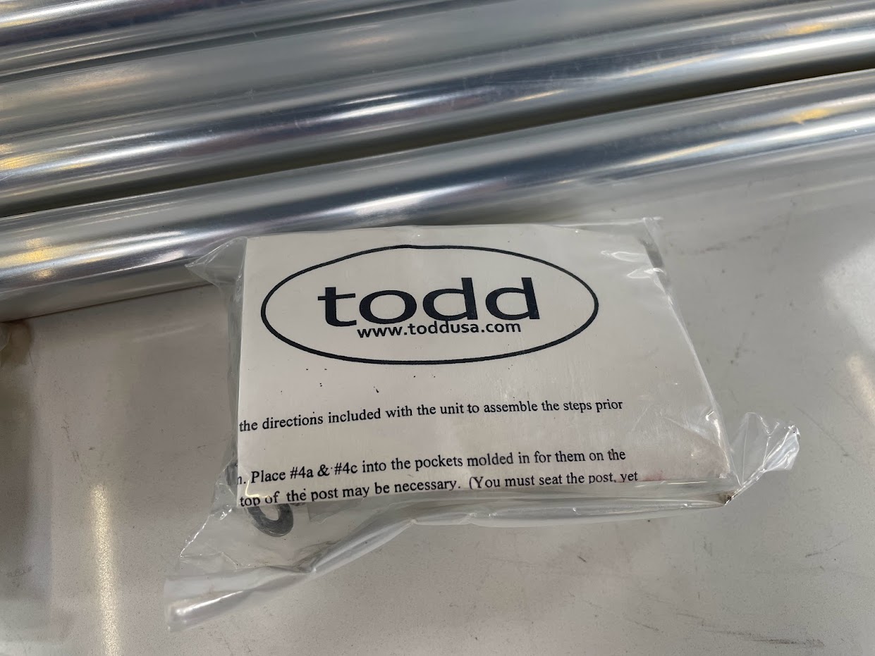 Todd 11-2354 Handrail for Quad Step (3PC) for 2011 Step - Max Marine Outlet