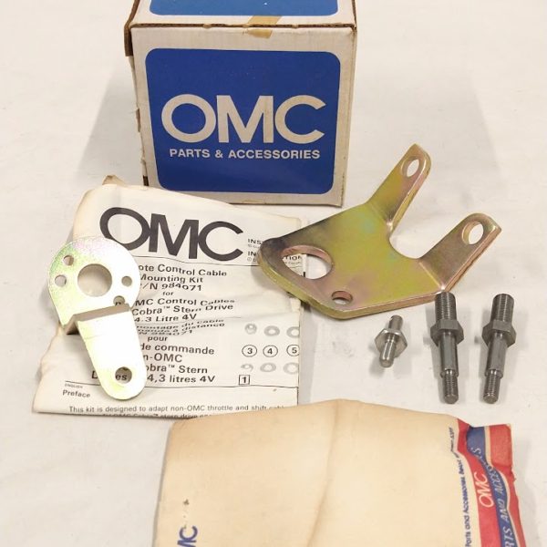 OMC 984071, 4.3L Sterndrive Remote Control Cable Mounting Kit - Max ...