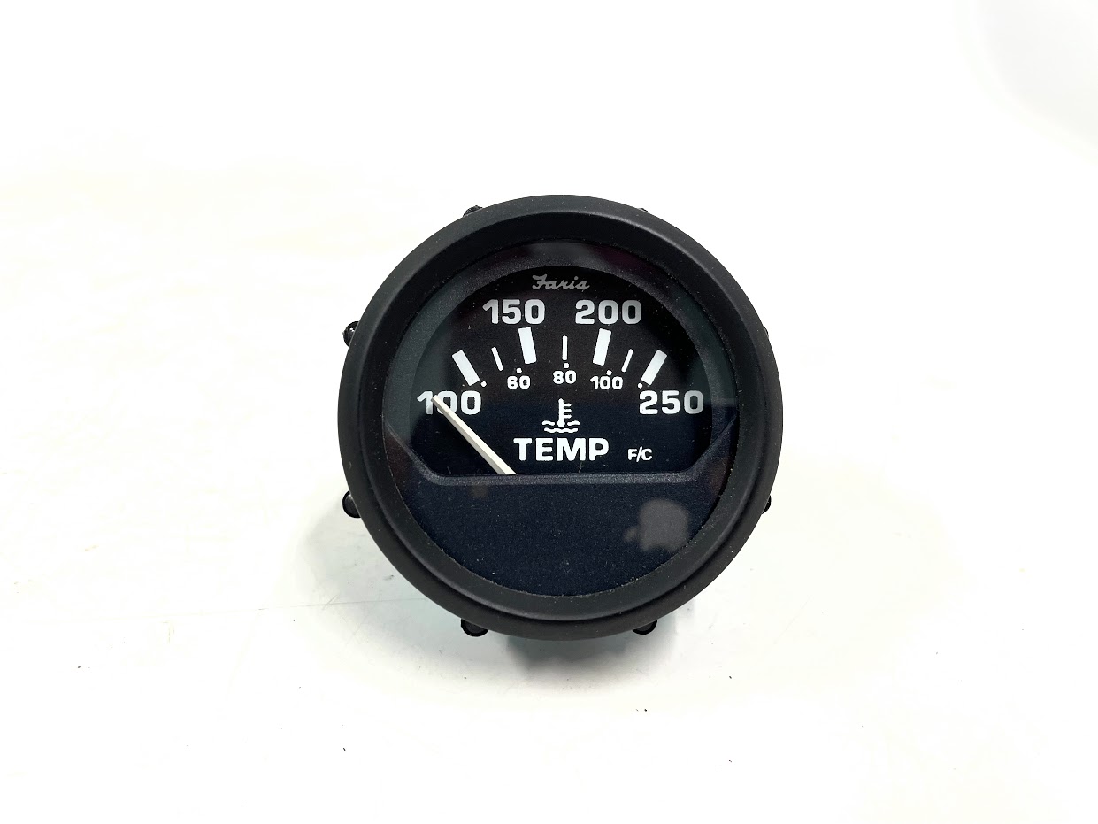FARIA BOAT TEMPERATURE GAUGE GP9118D | EURO BLACK 2 INCH - Max Marine ...