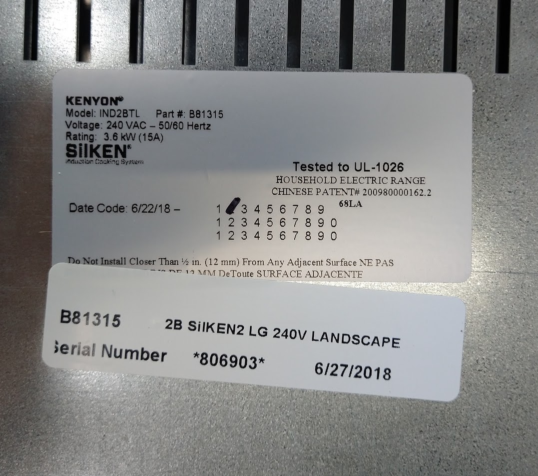 Kenyon B81315, Electric Stove Top ( For Parts Not Working ) - Max ...