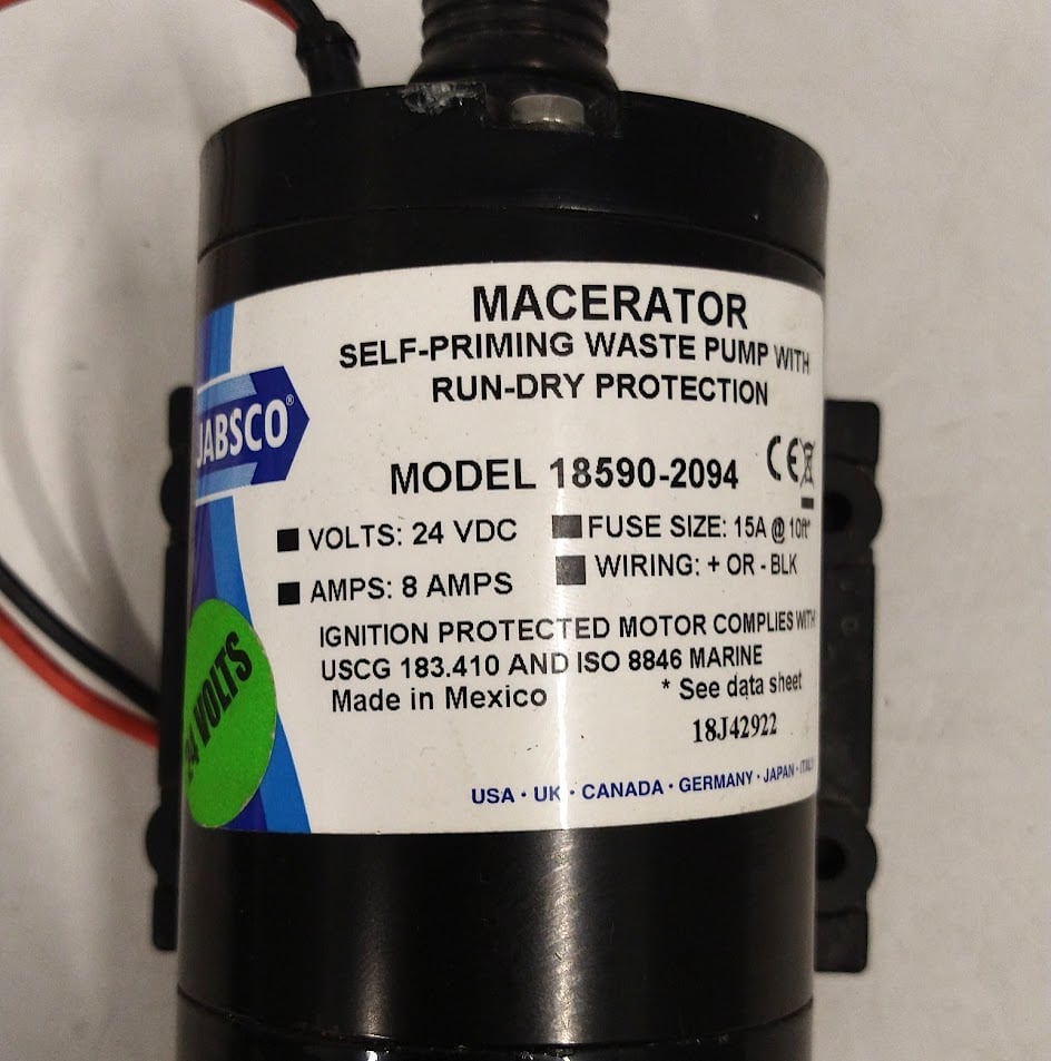 Macerator 18590-2094, Self Priming Waste Pump With Run Dry Protection ...