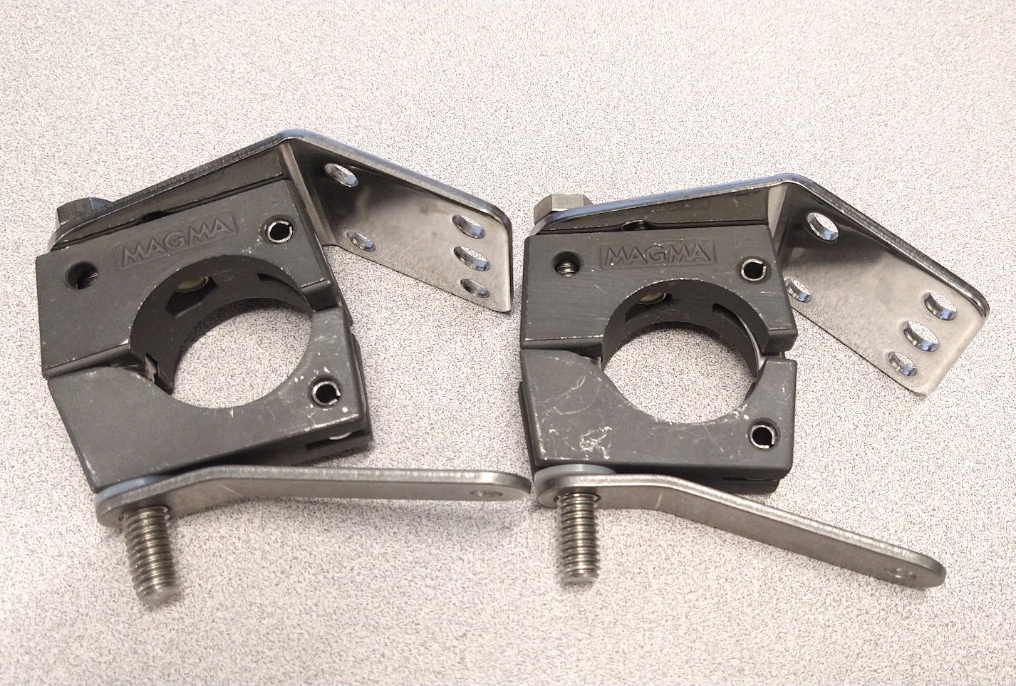 MAGMA Products, T10-380 Round Rail Mount Set, 7/8" or 1" Rails - Max ...