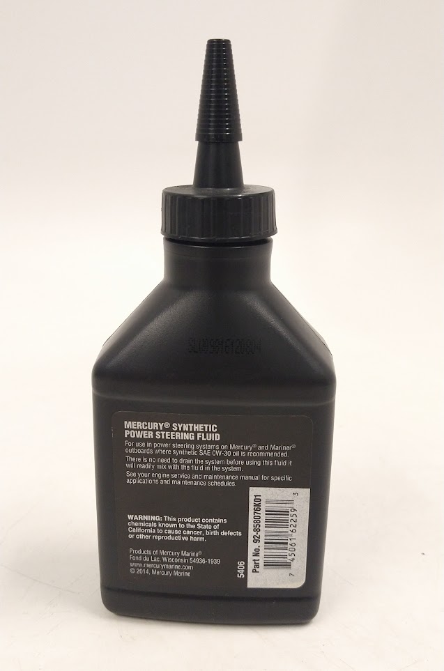 Mercury 92-858076K01, Power Steering Fluid, Full Synthetic 8fl Oz - Max ...