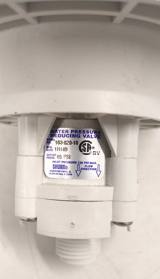 Shurflo 183-020-18, Water Pressure Reducing Inlet Valve - Max Marine Outlet