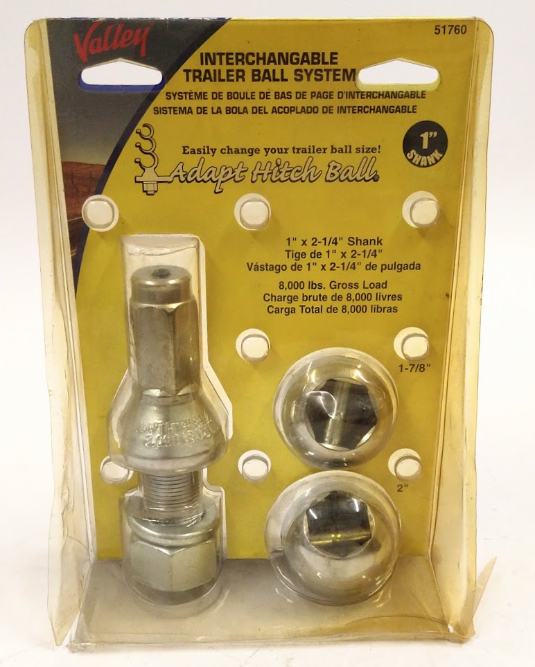 Valley 51760, Interchangable Trailer Ball System - Max Marine Outlet
