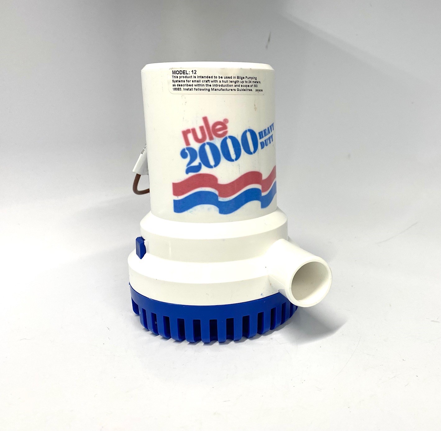 -NEW- Rule 2000 GPH Heavy Duty Bilge Pump , 24V, Model 12 - Max Marine ...