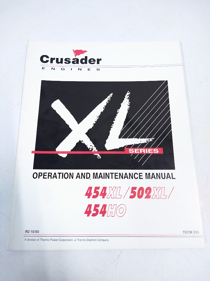 Crusader Engines 22845, XL Series Operation And Maintenance Manual ...