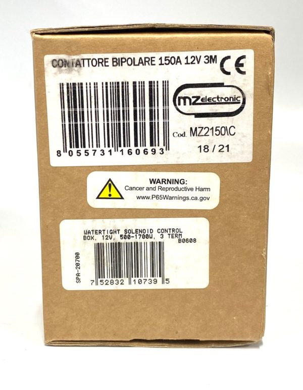 -NEW- MZ Electronic MZ2150/C , Solenoid / Bipolar Contactor , 12V ...