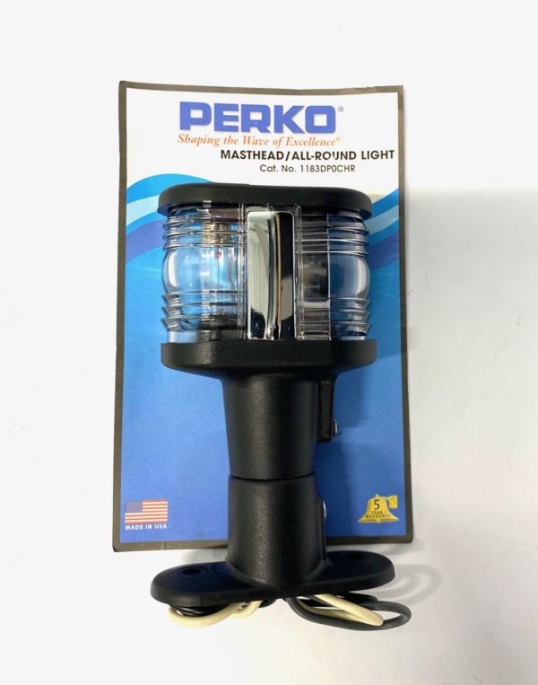 -NEW- Perko 1183DP0CHR , Masthead / All-Round Light , 12V - Max Marine ...
