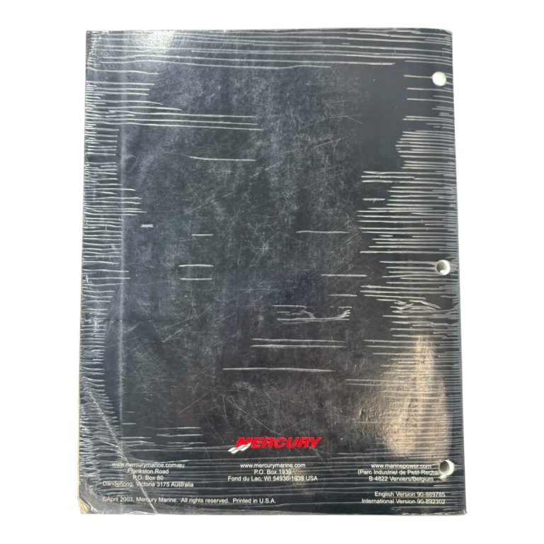 Mercury 90-889785, 75/90/115 Optimax Direct Fuel Injection Service ...