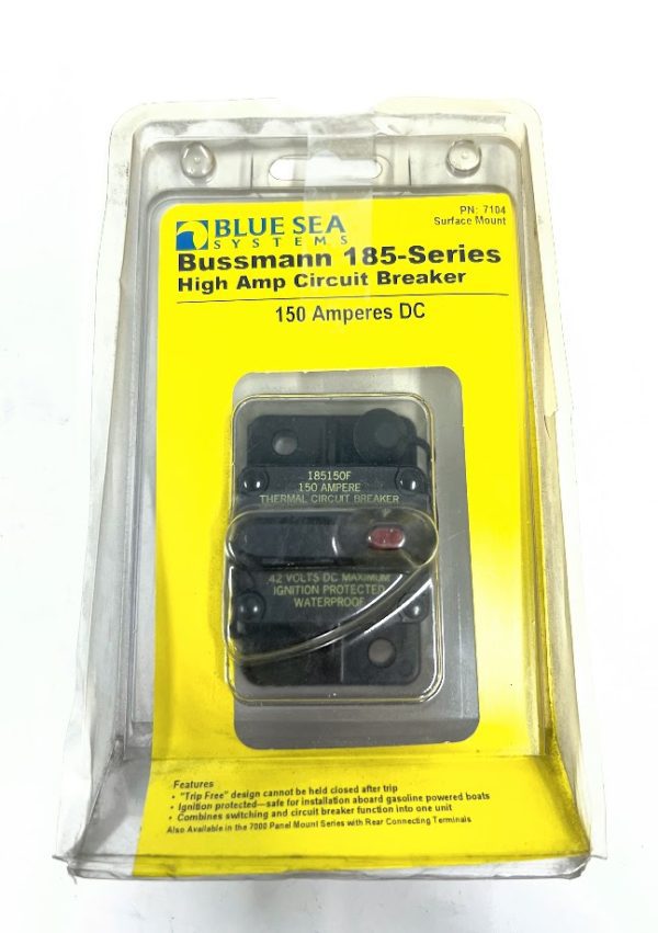 Blue Sea Systems 7104, 185 Series, 150 Amp Thermal Circuit Breaker ...