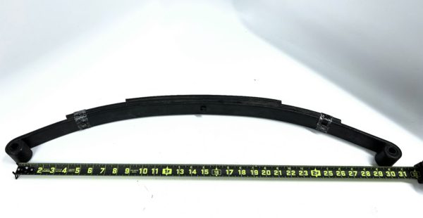 Double Eye Leaf Spring, 3 Leaves, 30in Length, 3/8in Thickness, 1 3/4in ...