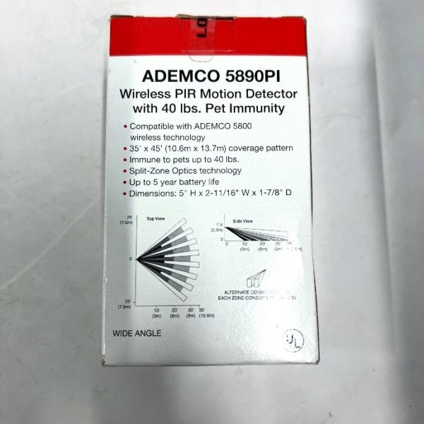 Honeywell ADEMCO 5890PI, Wireless PIR Motion Detector - Max Marine Outlet