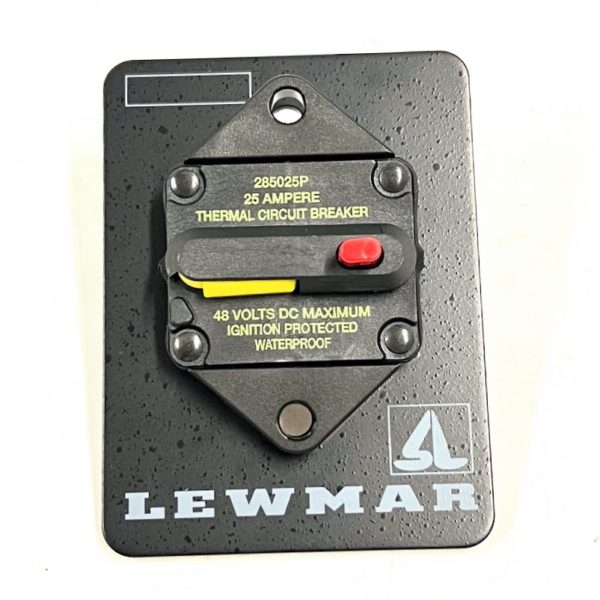 Lewmar 68000603, 25AMP Circuit Breaker, With Mount Plate - Max Marine ...