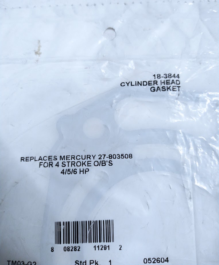 Mercury Marine 18-3844, Cylinder Head Gasket, Replaces 27-803508 - Max ...
