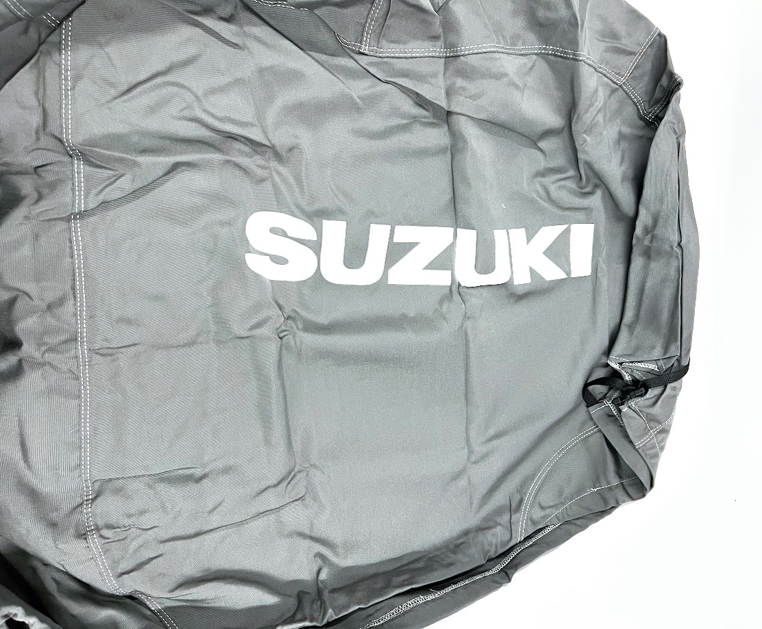 -NEW- Suzuki 990C0-65008, Outboard Engine Cover, Gray - Max Marine Outlet